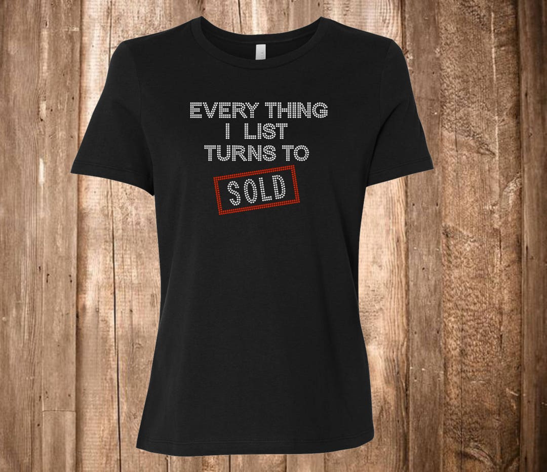 Real Estate Agent Bling Shirt - Selling Houses Shirt - Agent - Sold ...