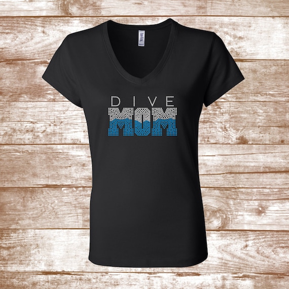 Dive Team Mom Shirt Dive Mom Shirt Mom Sports Bling - Etsy