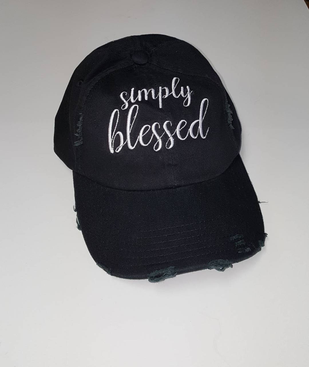 Simply Blessed Baseball Cap Embroidered Hat Monogrammed Hat Women's ...