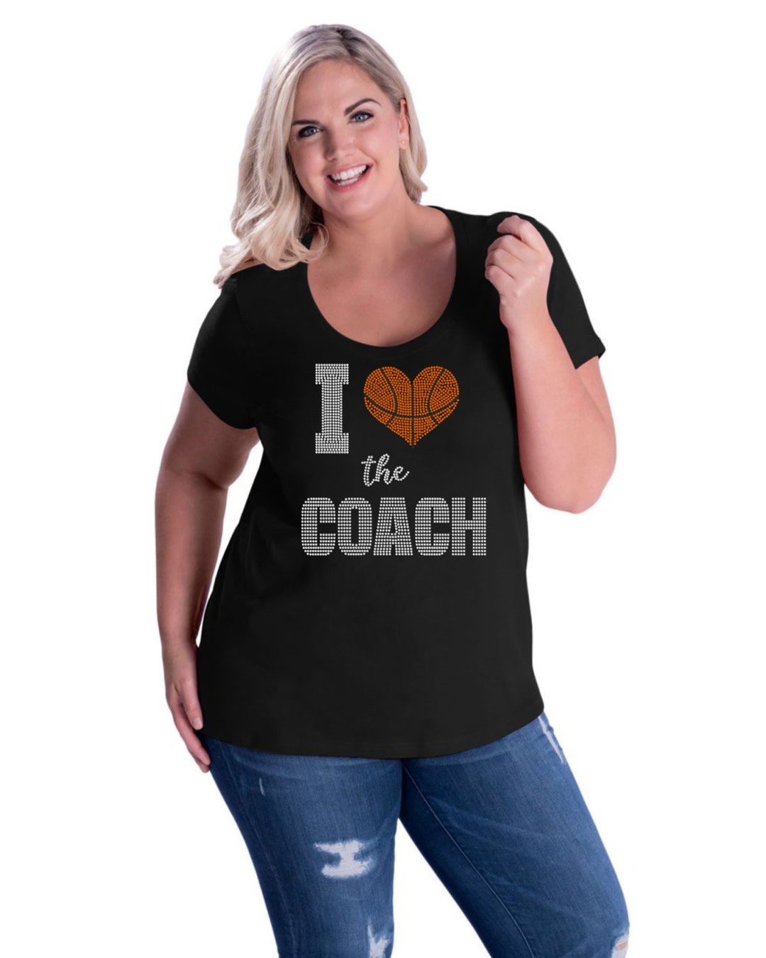 Basketball Bling Shirt - I HEART the Coach - Heart - Baseball Coach ...