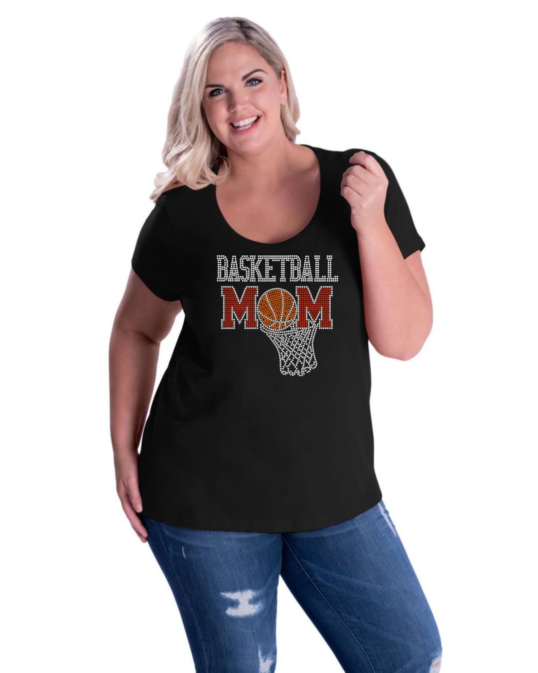 Basketball Bling Shirt -basketball Mom Shirt - Basketball Team - Shirt ...