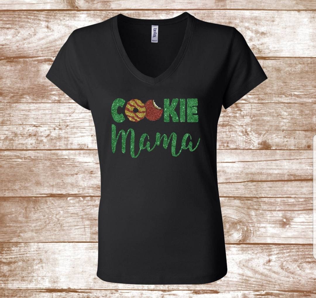 Cookie Mama Glitter Shirt -cookie Chaos - Cookie Mama - Girl Troop ...