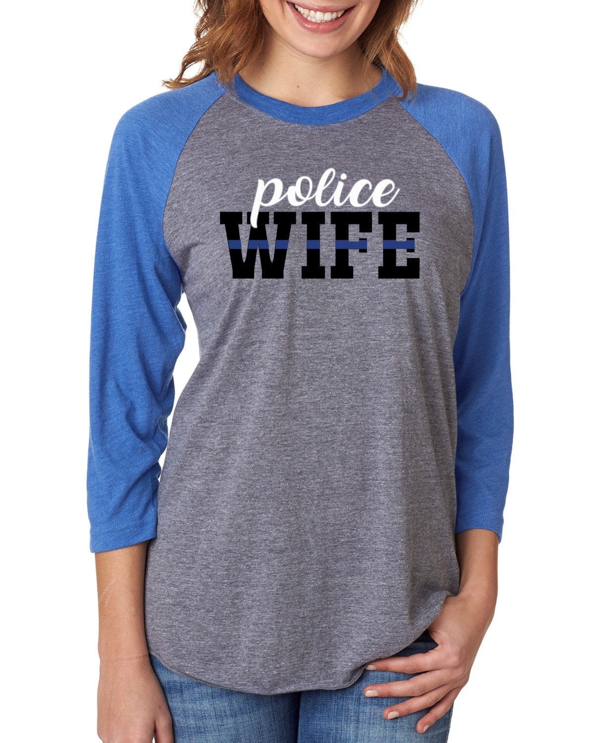 Police Wife Shirt - MRS - Thin Blue Line - Police - Unisex -plus Size ...