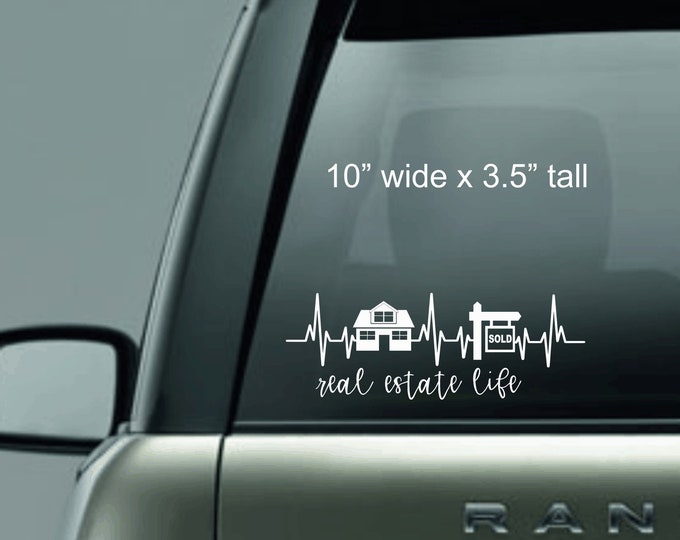 Custom QR Code REALTOR Decal Custom Vinyl Decal Real Estate Agent Decal ...