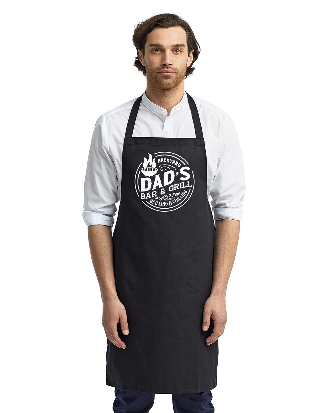 Dad's Grill Apron - Father's Day Apron - Men's Apron - Grill - BBQ ...