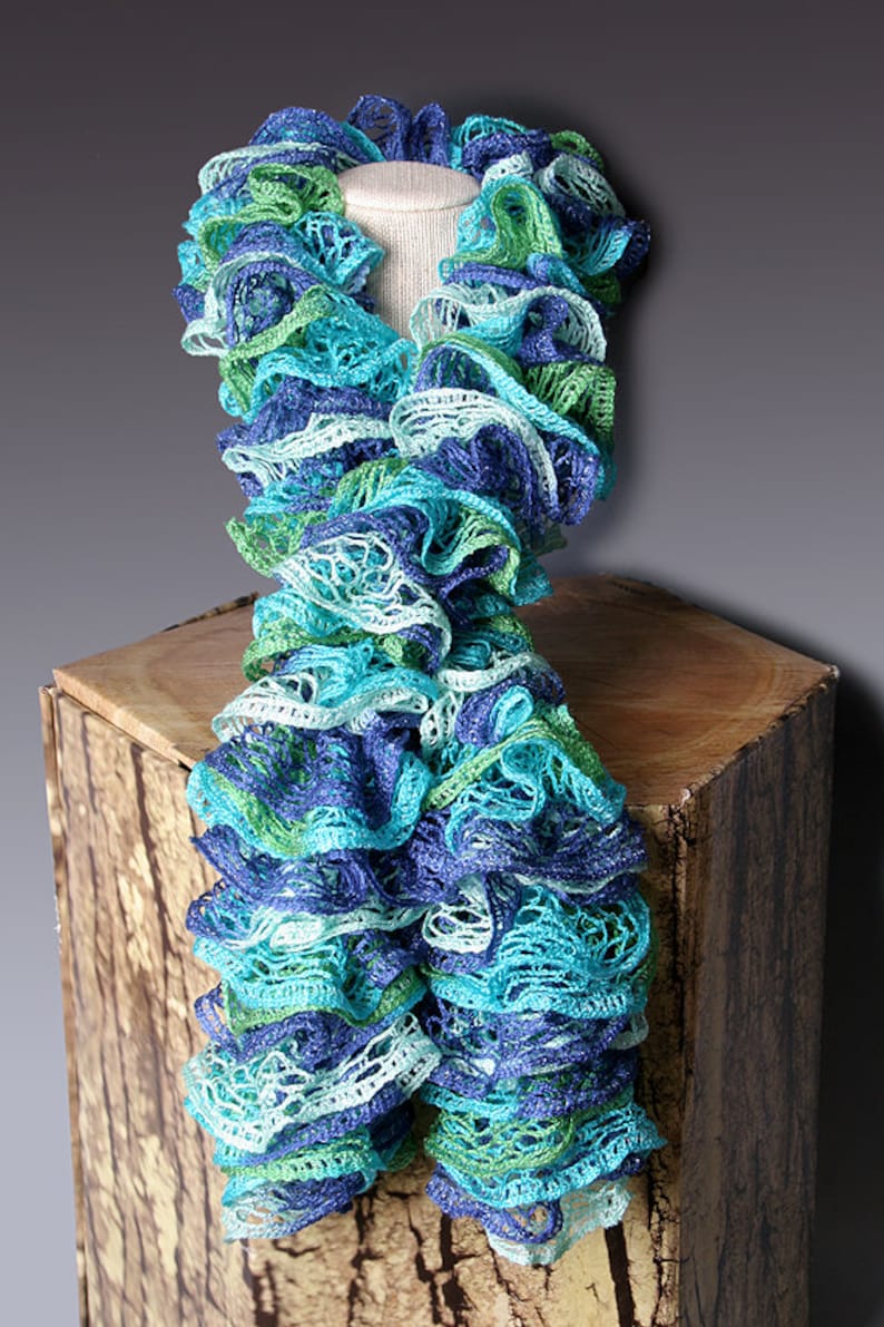 PDF PATTERN FILE - Crocheted Ruffle Scarf Pattern - Etsy