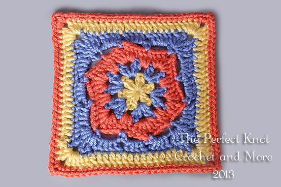 PDF Crochet Pattern File Helena 6 Inch Square - Etsy