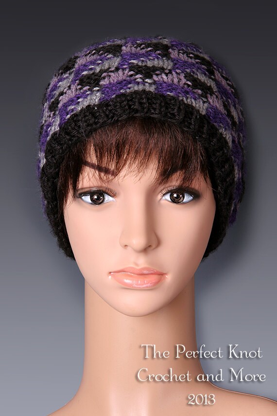 PDF Knitting Pattern Rochelle's Geometric Knit Hat - Etsy