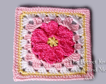 PDF Crochet Pattern File Helena 6 Inch Square | Etsy