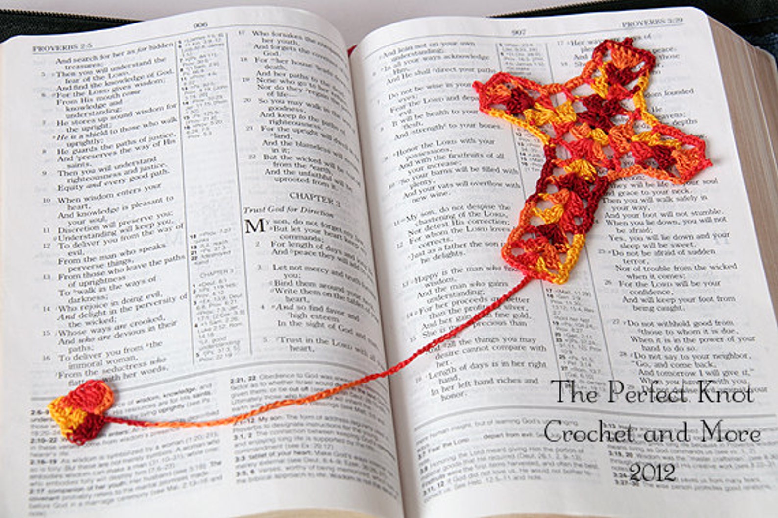 PDF Crochet Pattern File - Cross Bookmark With Heart Tassel - Etsy