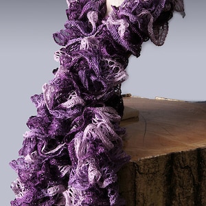 PDF PATTERN FILE - Crocheted Ruffle Scarf Pattern - Etsy