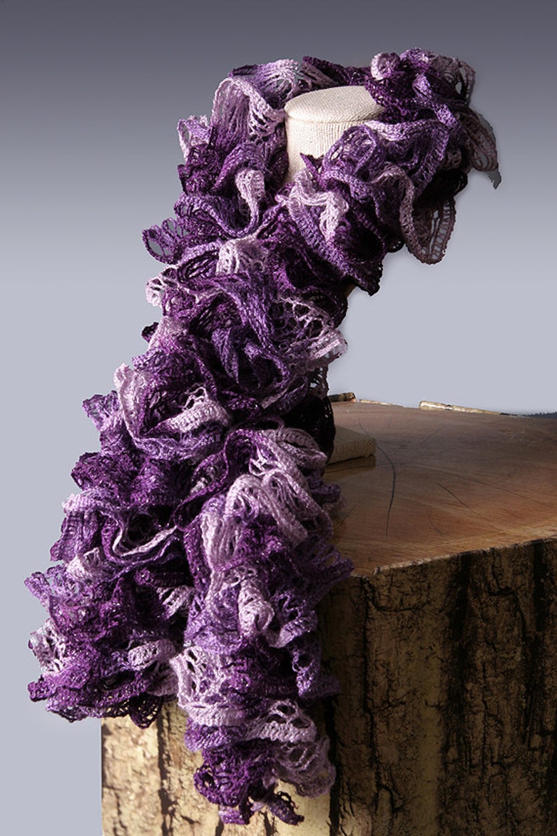 PDF PATTERN FILE - Crocheted Ruffle Scarf Pattern - Etsy