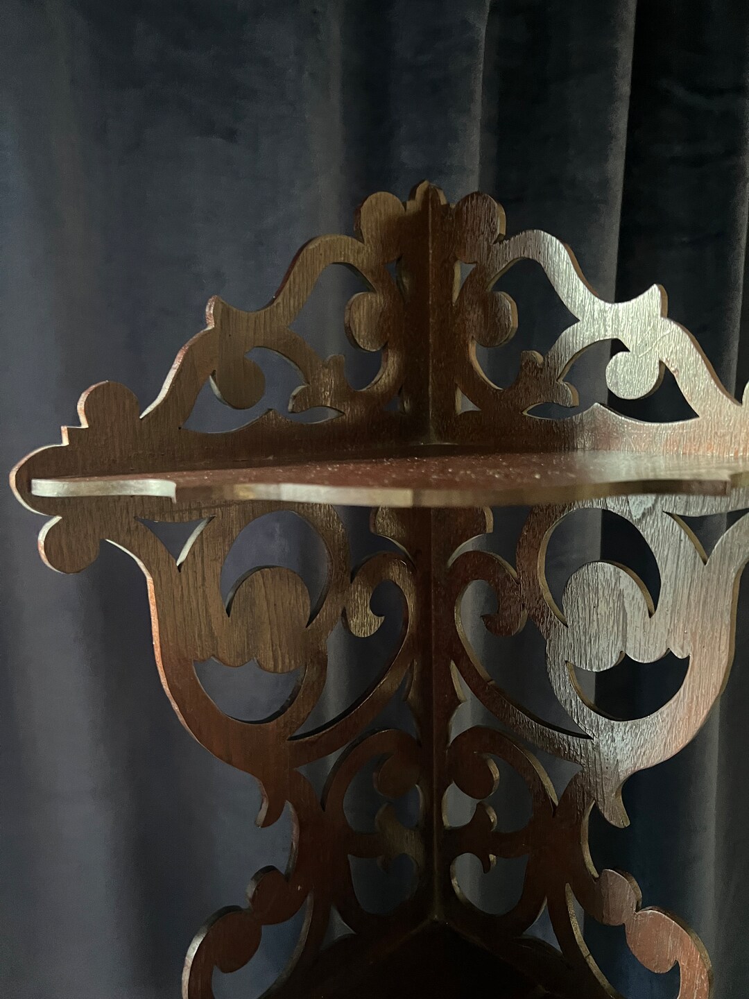 Victorian Scrollwork Wooden Corner Shelves - Etsy