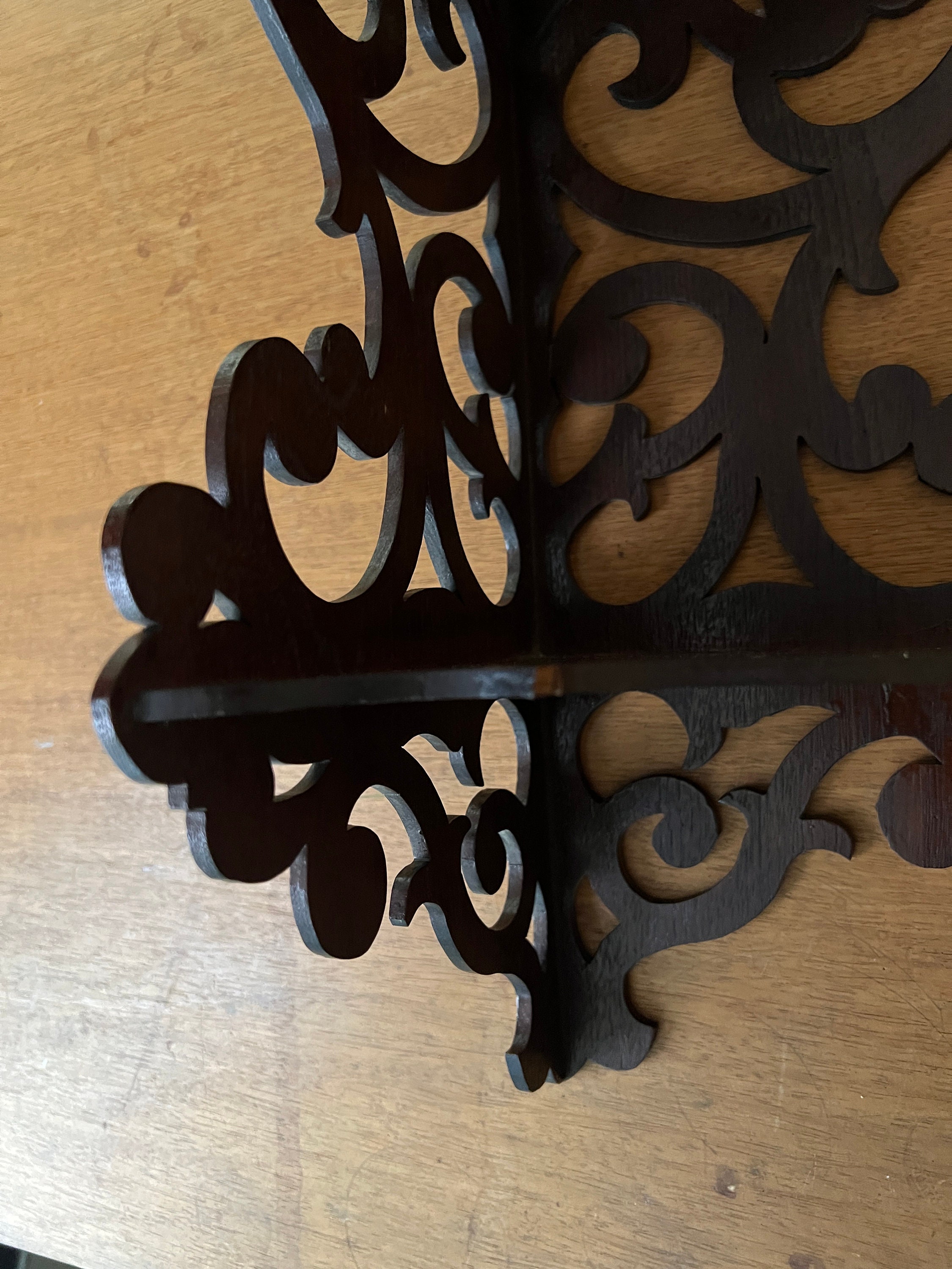 Victorian Scrollwork Wooden Corner Shelves - Etsy