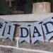 Number One Dad Banner, Father's Day Banner, 1 Dad Banner, Embossed ...