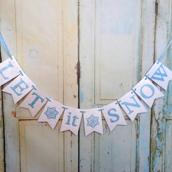 Let It Snow Banner - Etsy