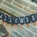 Happy Halloween Banner Cream Orange and Black Banner - Etsy