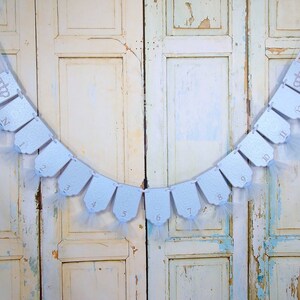 Boys First Year Picture Banner Blue and Gray Birthday - Etsy