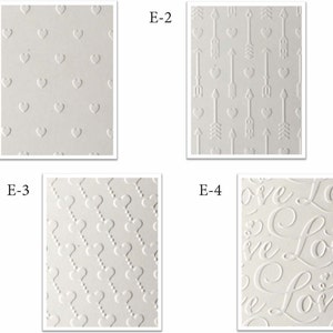 Heart & French Themed Embossing Pattern Options Available, Not for Sale ...