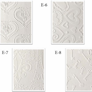 Heart & French Themed Embossing Pattern Options Available, Not for Sale ...