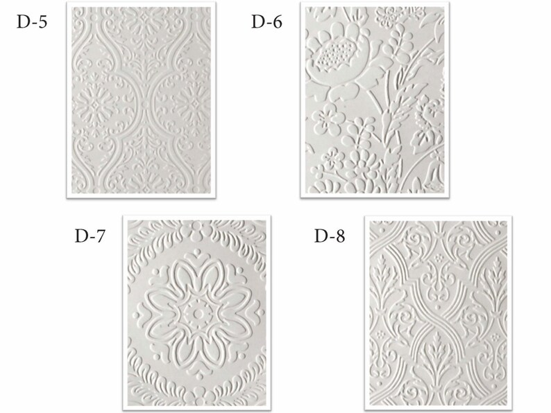 Flowered Embossing Pattern Options Available, Not for Sale, Please Do ...