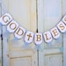 God Bless Banner White Blue and Gold Baptism Decoration - Etsy