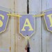It's A Boy Banner Yellow and Gray Banner With Tulle Baby - Etsy