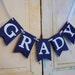 Boy's Name Banner Banner in Light and Navy Blue Embossed - Etsy