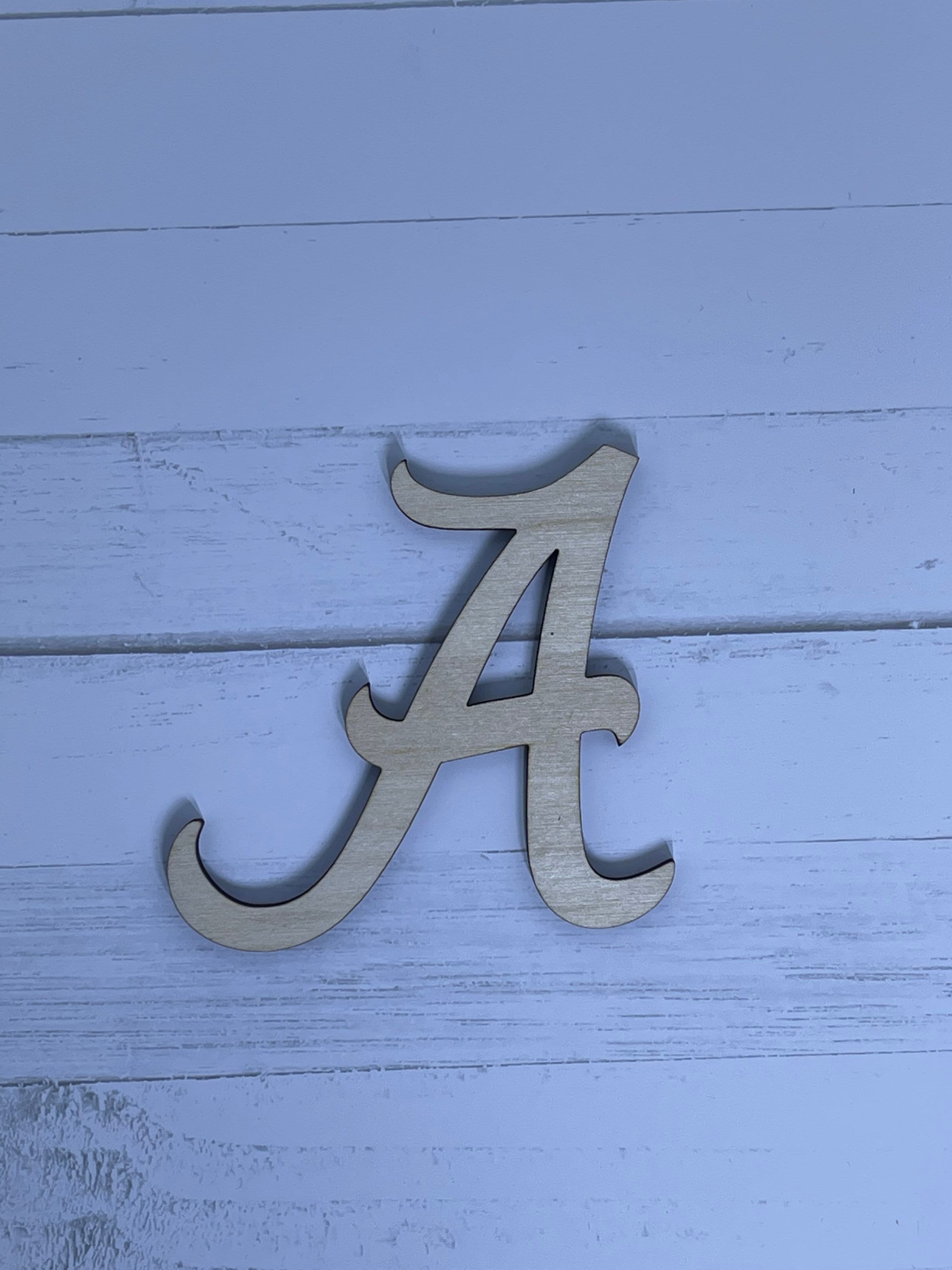 Alabama Letter A Wooden - Etsy
