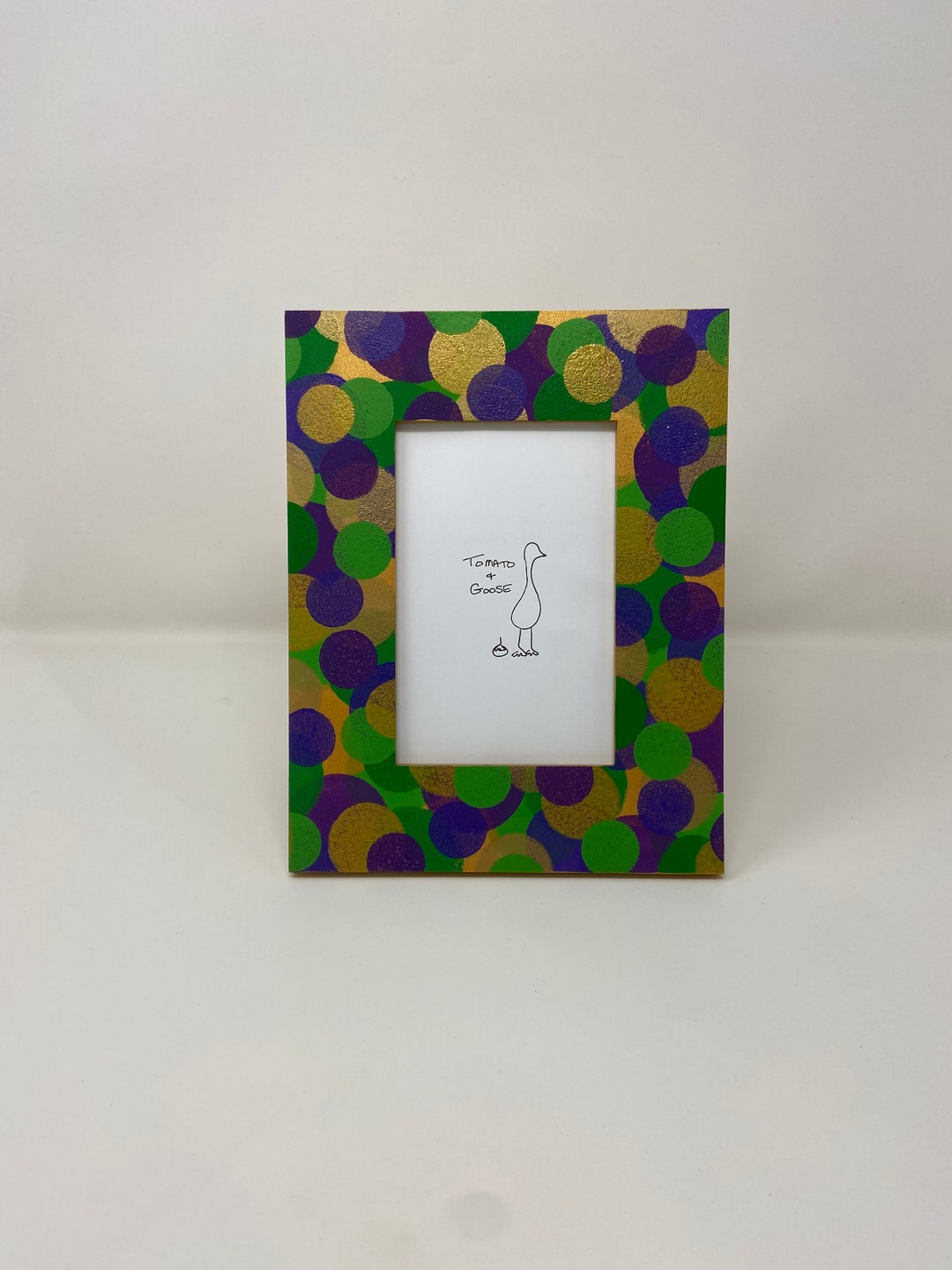 Mardi Gras Polka Dot Frame. Purple, Green, and Gold. New Orleans ...