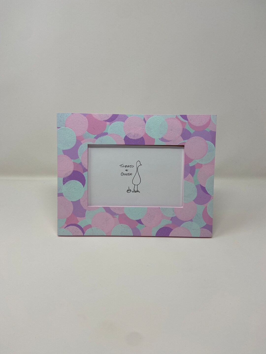 Pastel Polka Dot Picture Frame. Pink. Purple. Aqua. Gift. Baby Girl. - Etsy