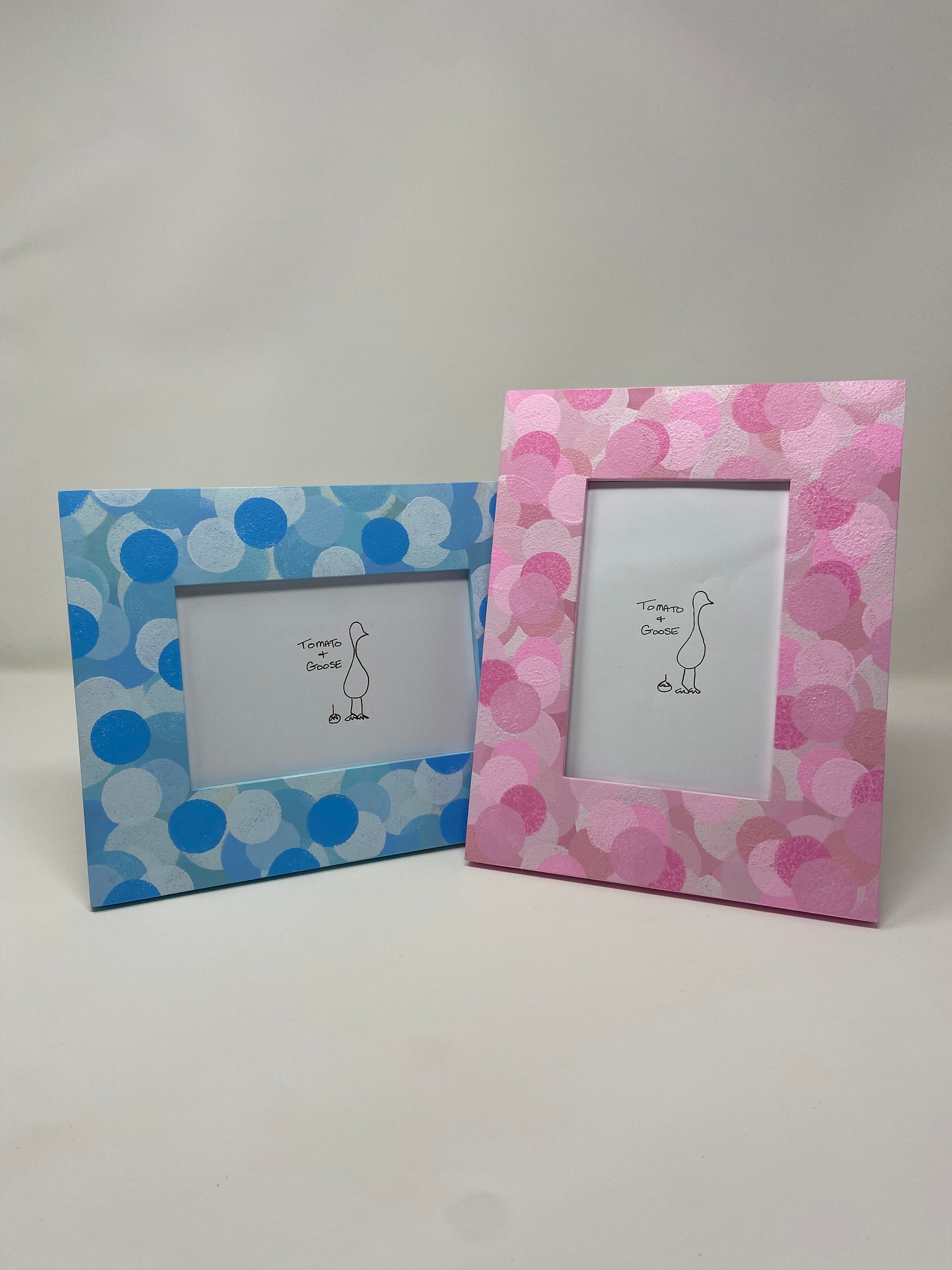 Baby Pink Polka Dot Frame. Baby Girl. Shower Gift. Pinks. Pastel. - Etsy