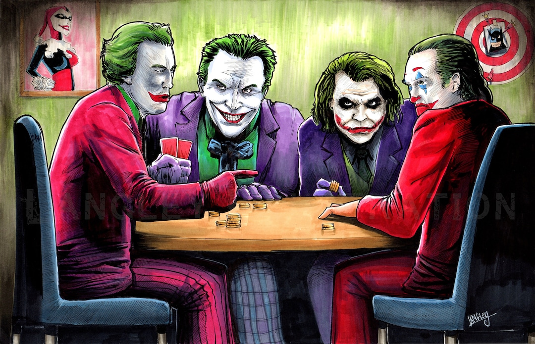 Joker Poker - Signed 11x17" Art Print - Etsy