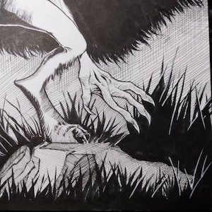 The Skinwalker, Original 9x12 Sketch - Etsy