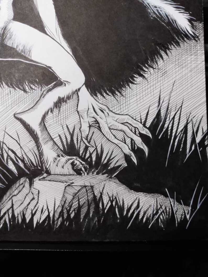 The Skinwalker Original 9x12 Sketch | Etsy