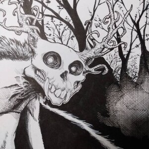The Skinwalker, Original 9x12 Sketch - Etsy