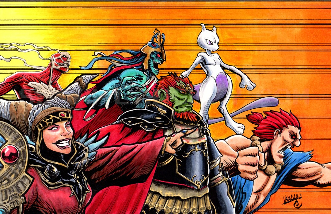 Final Boss 11x17" SIGNED Poster Power Rangers, Street Fighter, Attack ...