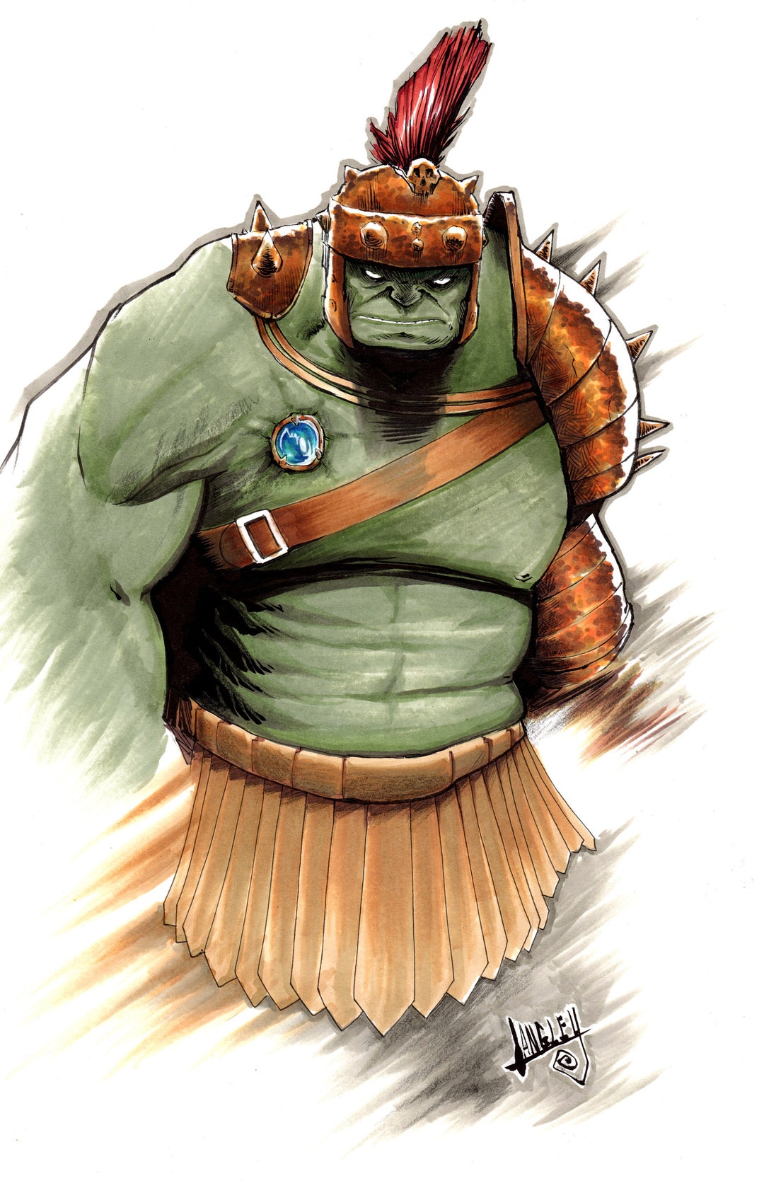 Planet Hulk Thor Ragnarok- Signed 11x17 Art Print Wall Decor - Etsy