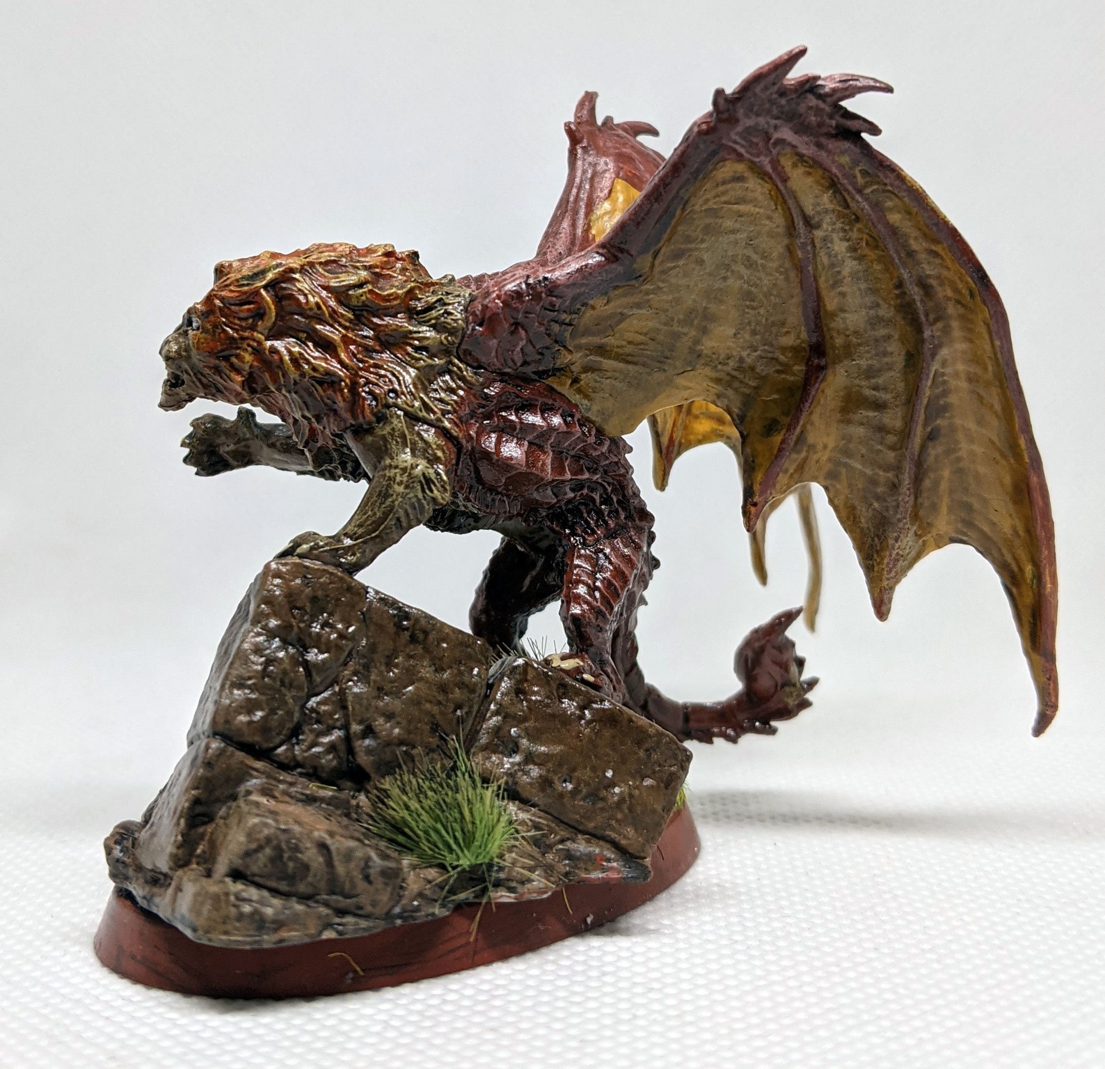 Manticore Miniature by Reaper Bones Fully Painted and Based | Etsy