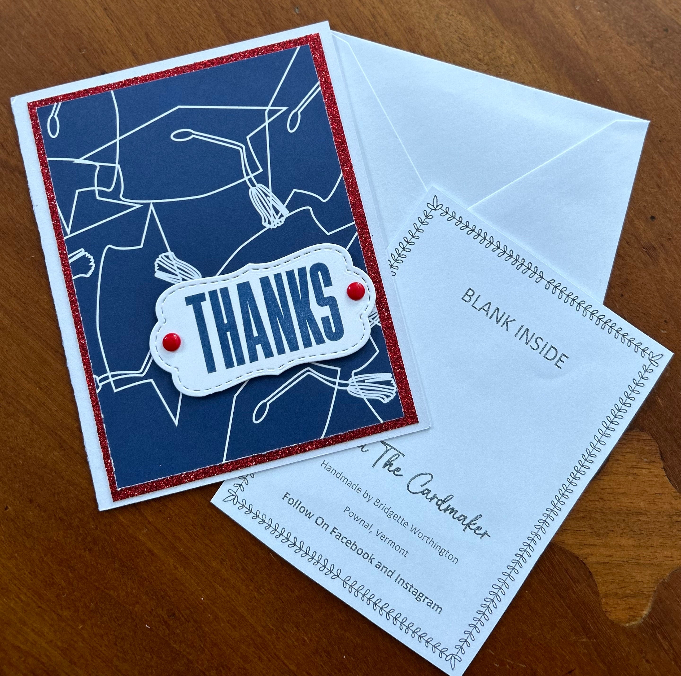 Graduation Whaline Paper-graduation Thank You Card - Etsy