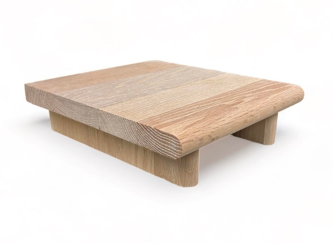 10" CIDS Monitor Stand Oak One Inch Unfinished 10 X 11.25 X 3 TV Wood ...