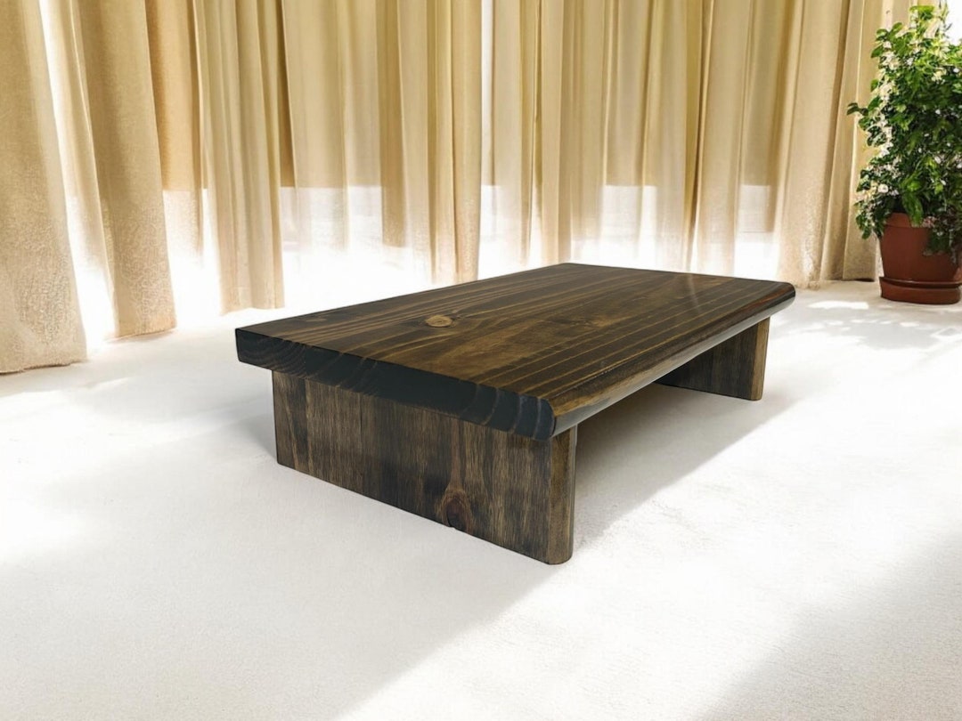 18" CIDS Monitor Stand Pine 1" Dark Walnut 18 X 11.25 X 4.88 TV Wood ...