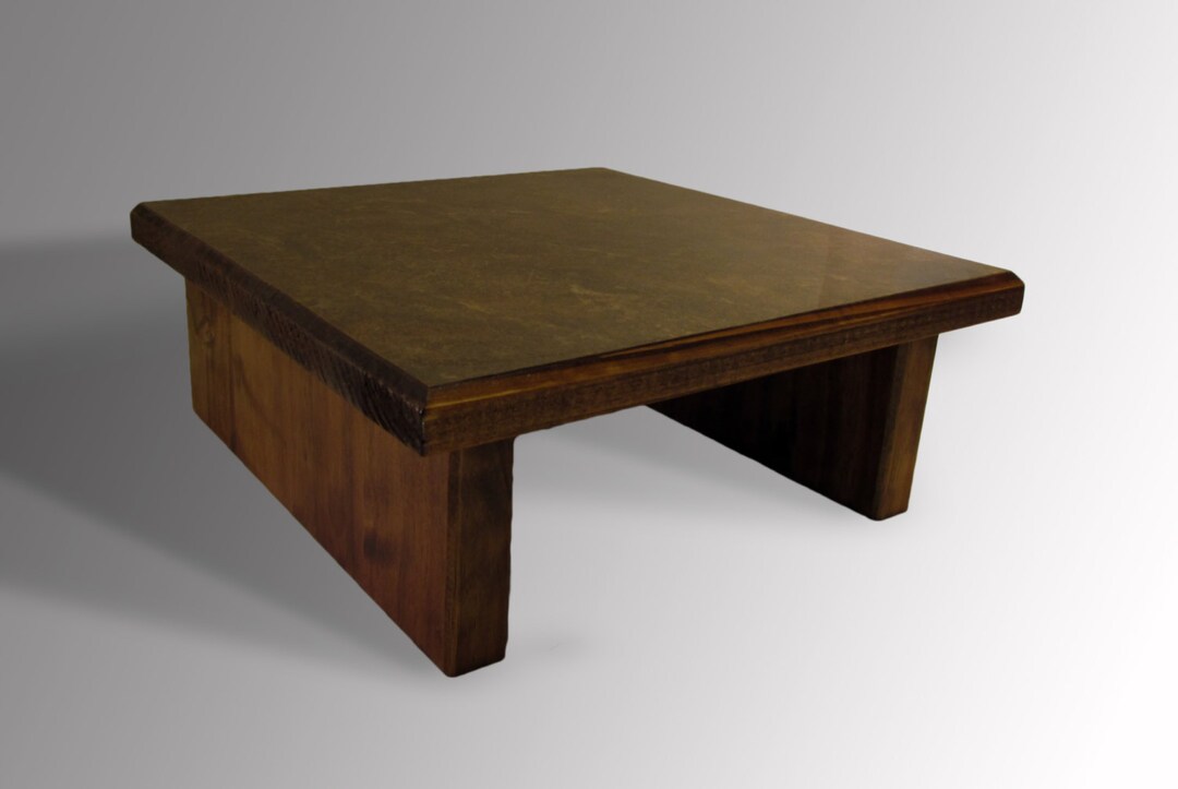 12" Free-ship-usa Monitor Stand Pine 3/4" English Chestnut 12 X 11.5 X ...