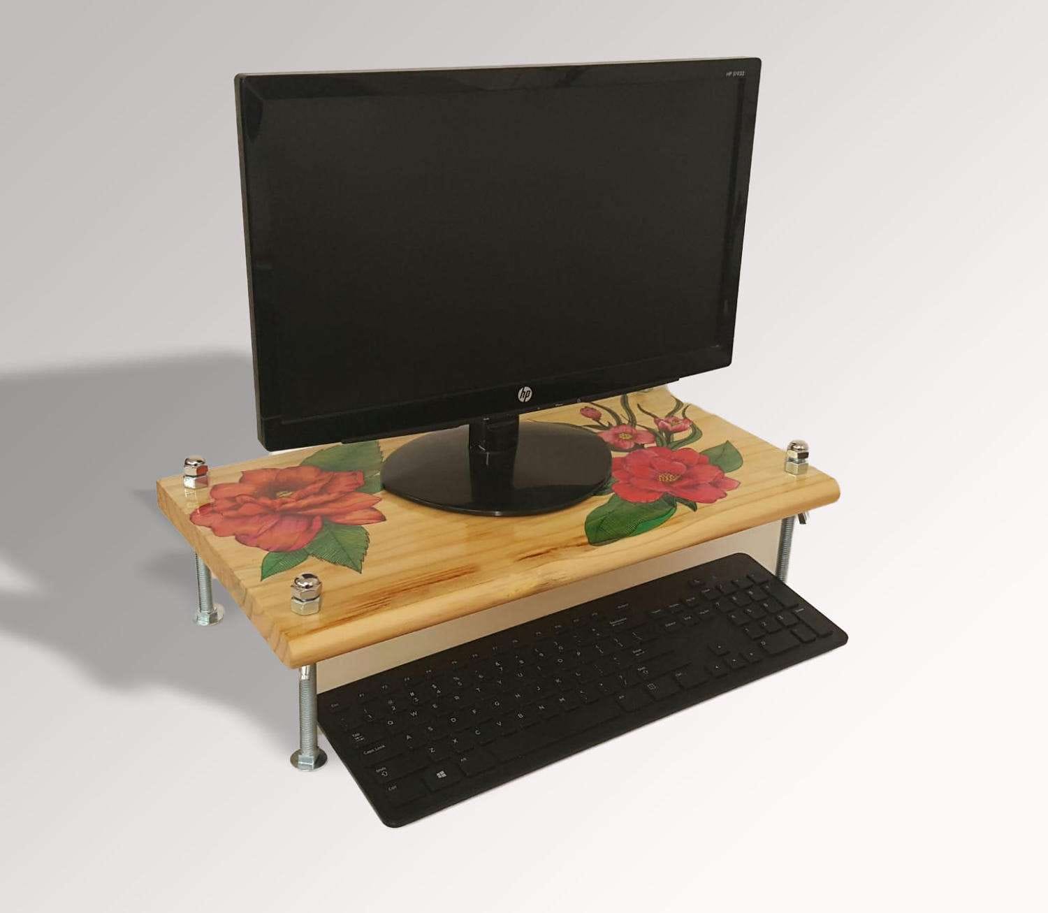 20 Free-Ship-USA Monitor Stand Pine 1 Hand Painted | Etsy