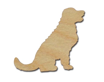 Unfinished Wooden Golden Retriever Dog Shape Animal Pet Craft up to 24 ...