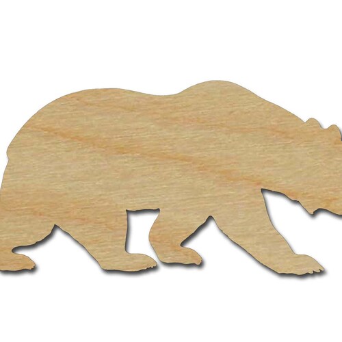 Buffalo Shape Unfinished Wood Craft Bison Cutouts Variety of - Etsy