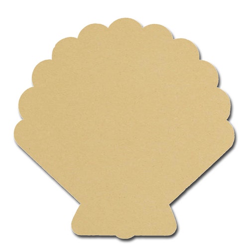 Seashell Shape Unfinished Wood Cutouts Beach Theme Decor - Etsy