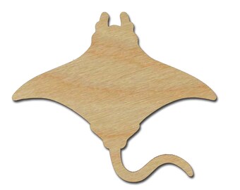 Manta Ray Laser Cut Out Unfinished Wood Shape Craft Supply SEA68 - Etsy