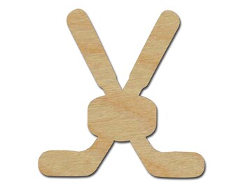Hockey Sticks Pair With Puck Large & Small Pick Size - Etsy