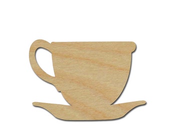 Coffee Cup Shape, MULTIPLE SIZES, Tea Cup Cut Out, Laser Cut ...